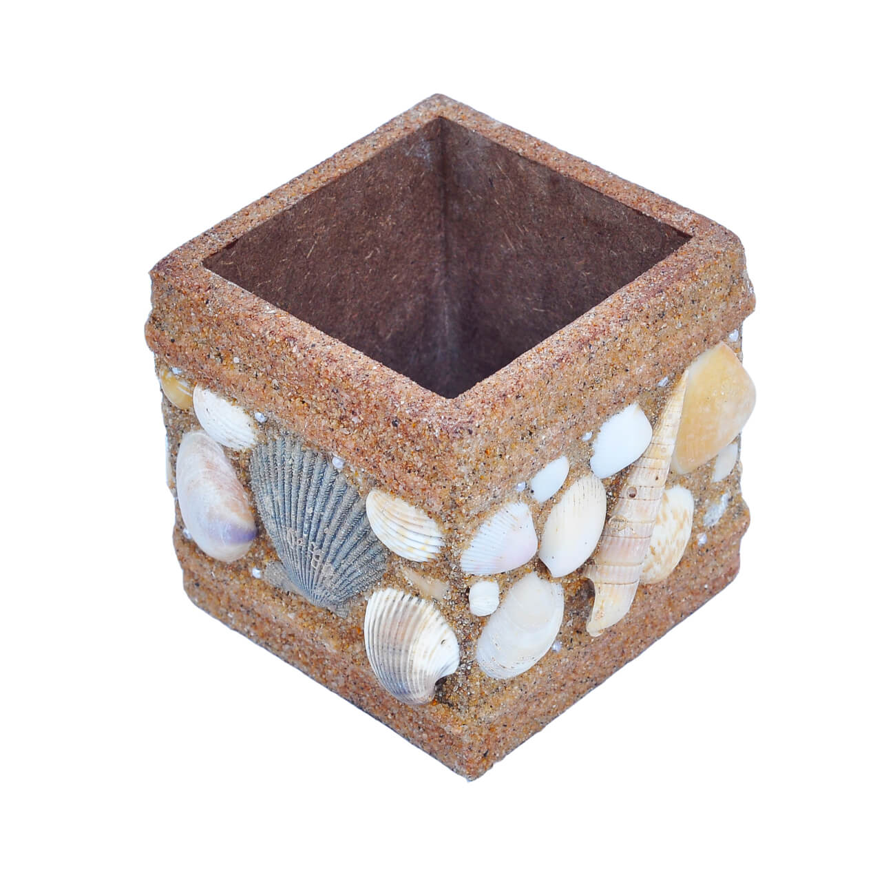Sea Shell with Sand Pencil Holder - Island Designs