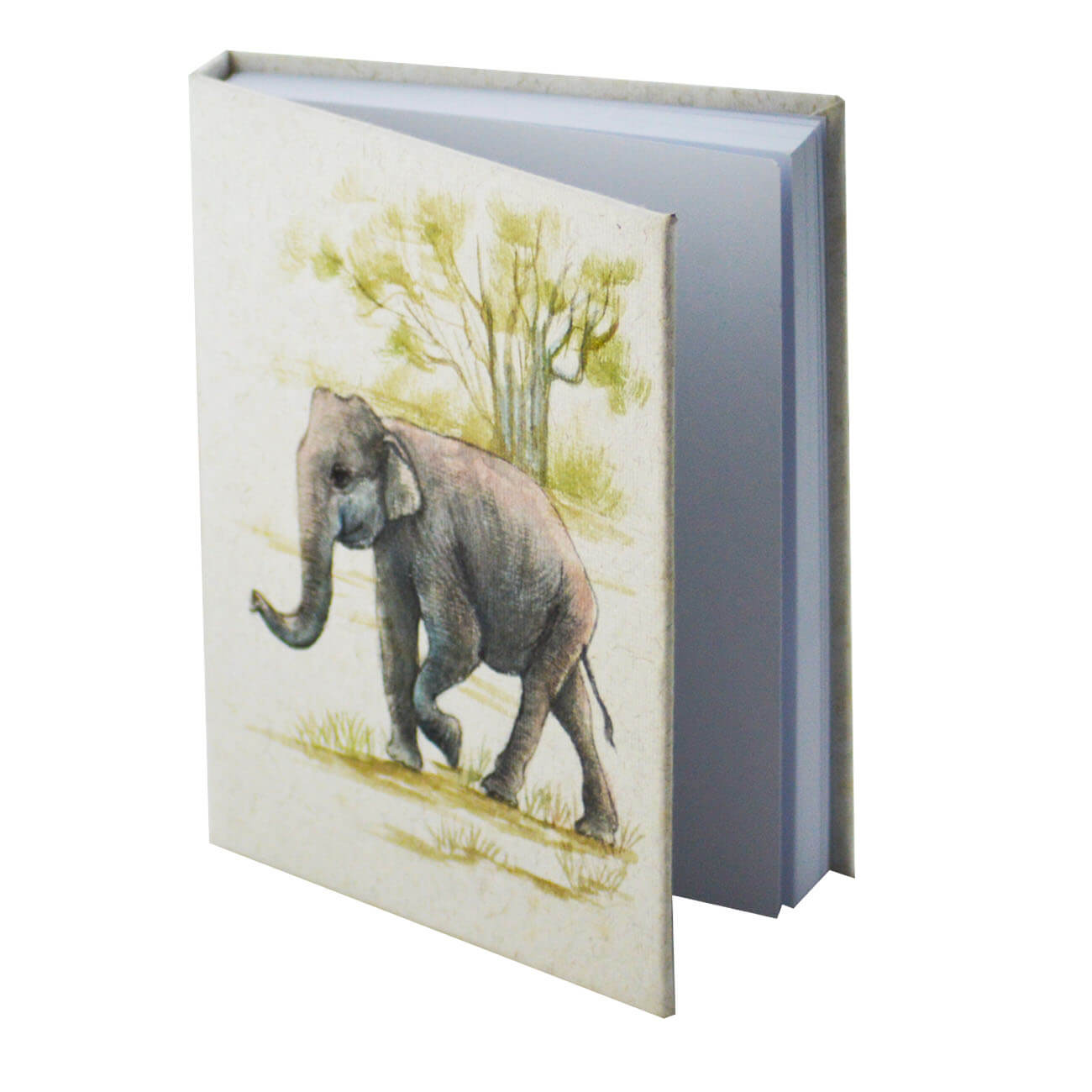 Hand Painted Elephant Notebook with Scenery Medium - Island Designs