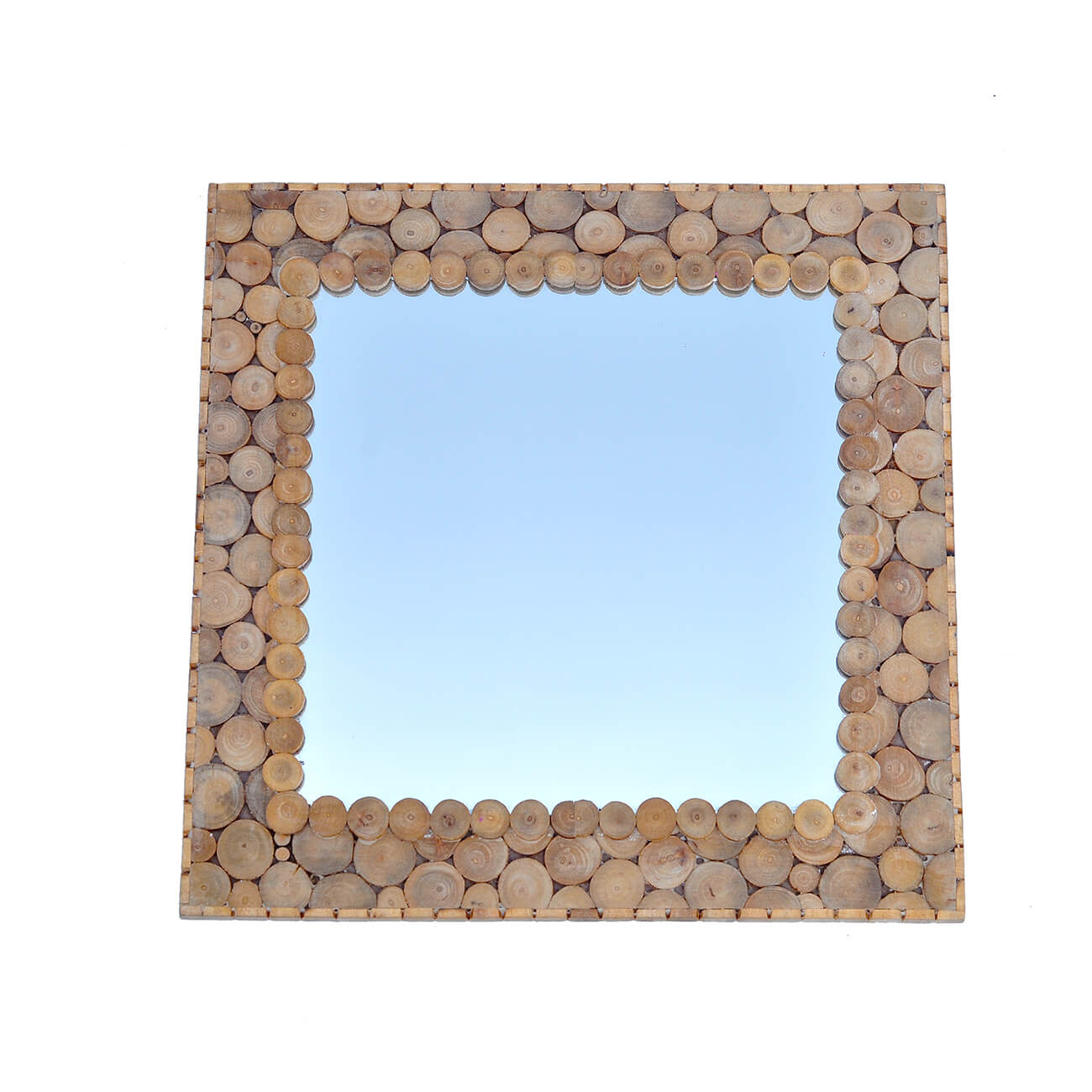 Handcrafted Cinnamon Stick Mirror (Square) - Island Designs