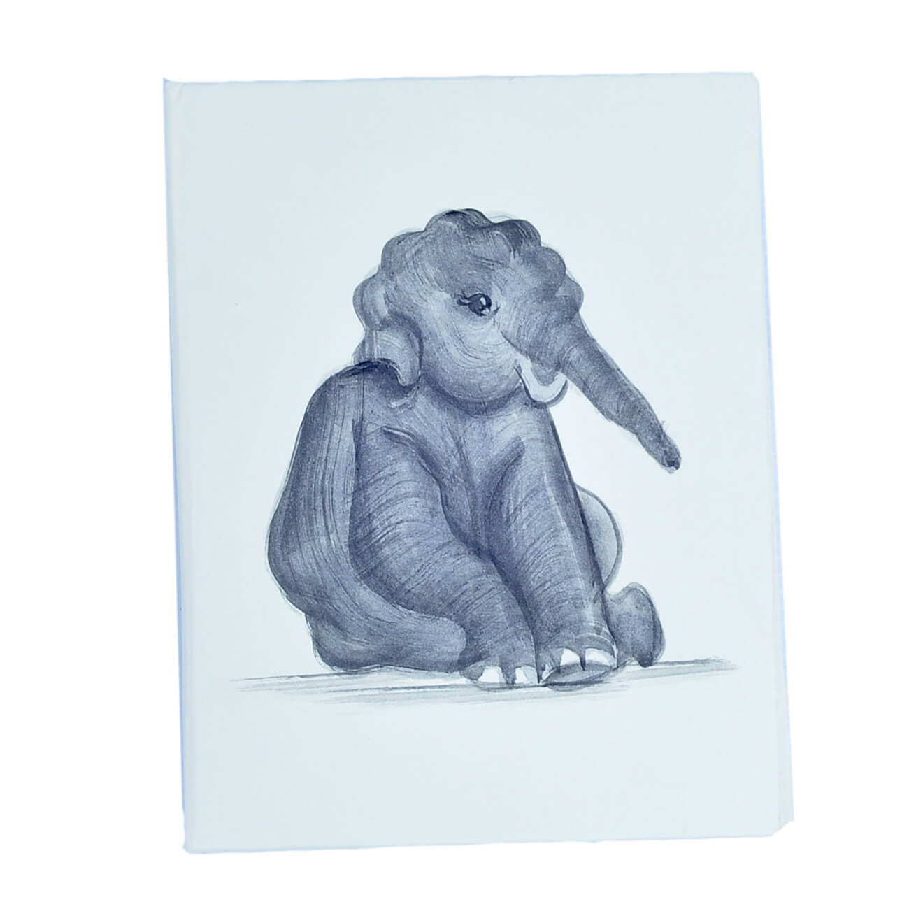 Hand Painted Elephant Note Book (Baby Elephant Seated) - Island Designs